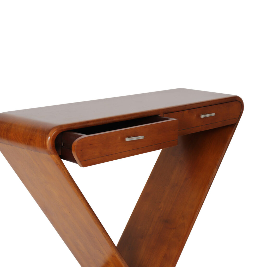 Console triangulaire 2 tiroirs de la collection ICONE