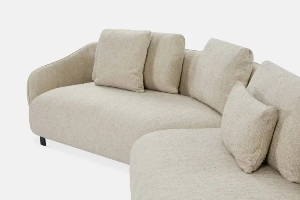 Canapé courbé beige - ORCA