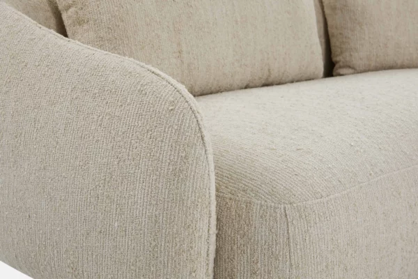 Canapé courbé beige - ORCA