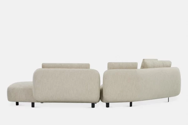 Canapé courbé beige - ORCA