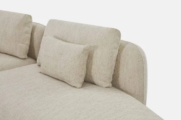 Canapé courbé beige - ORCA